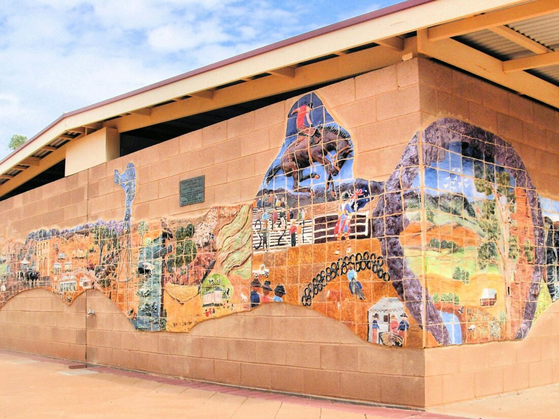Carrieton Restroom Mural - Flinders Ranges and Outback